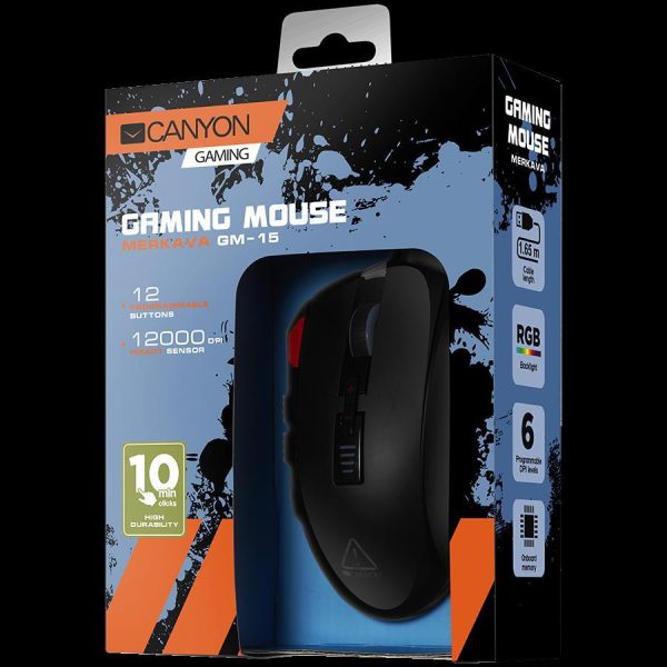 CANYON,Gaming Mouse with 12 programmable buttons, Sunplus 6662 optical ...